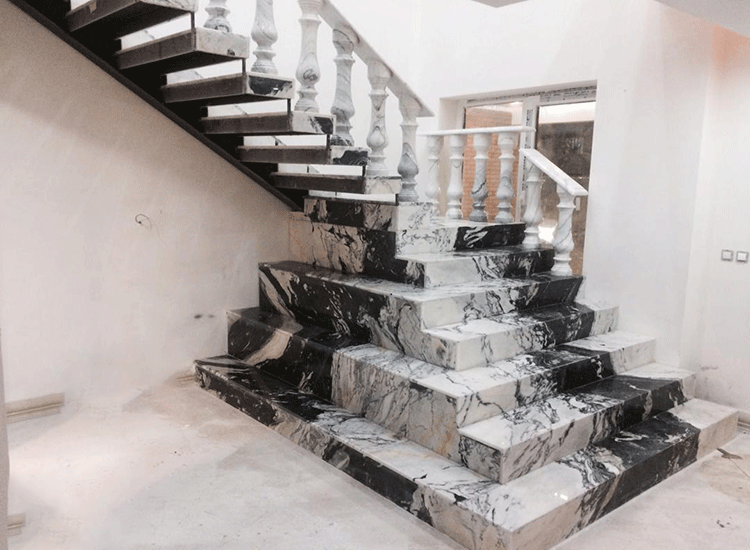 سنگ پله - قیمت سنگ پله و انواع پله های ساختمان و ویلا / فروشگاه سنگ زمرد